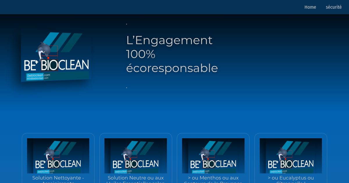 'BEBIOCLEAN.com' c'est BE+BioClean éventail des formules 100% CEE et EcoBio
